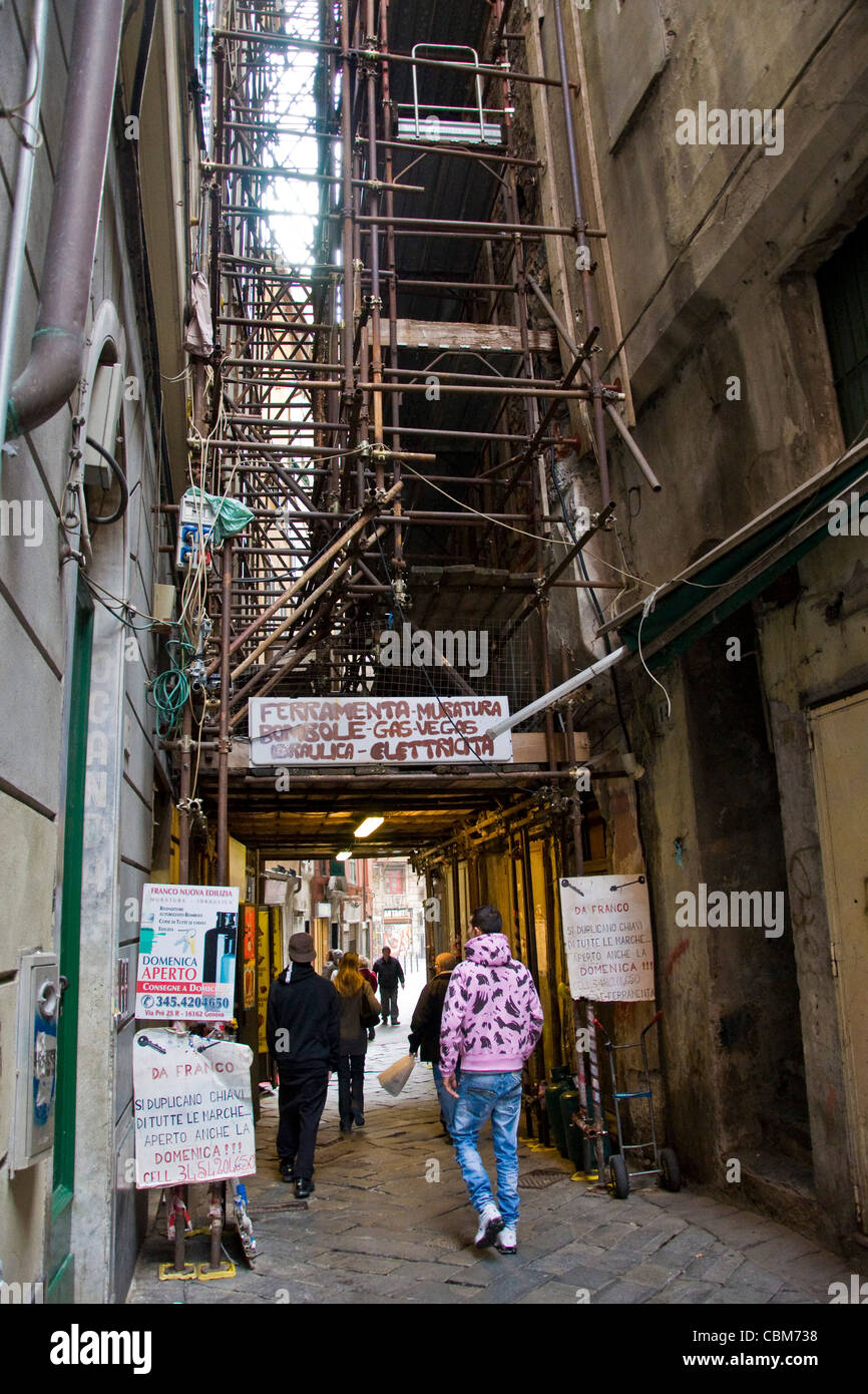 Caruggi, Genova, liguria, Italy Foto stock - Alamy