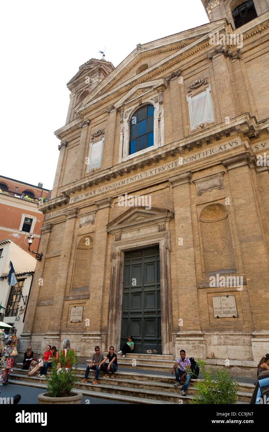 Sant Atanasio chiesa sulla Via del Babuino a Roma Foto stock - Alamy