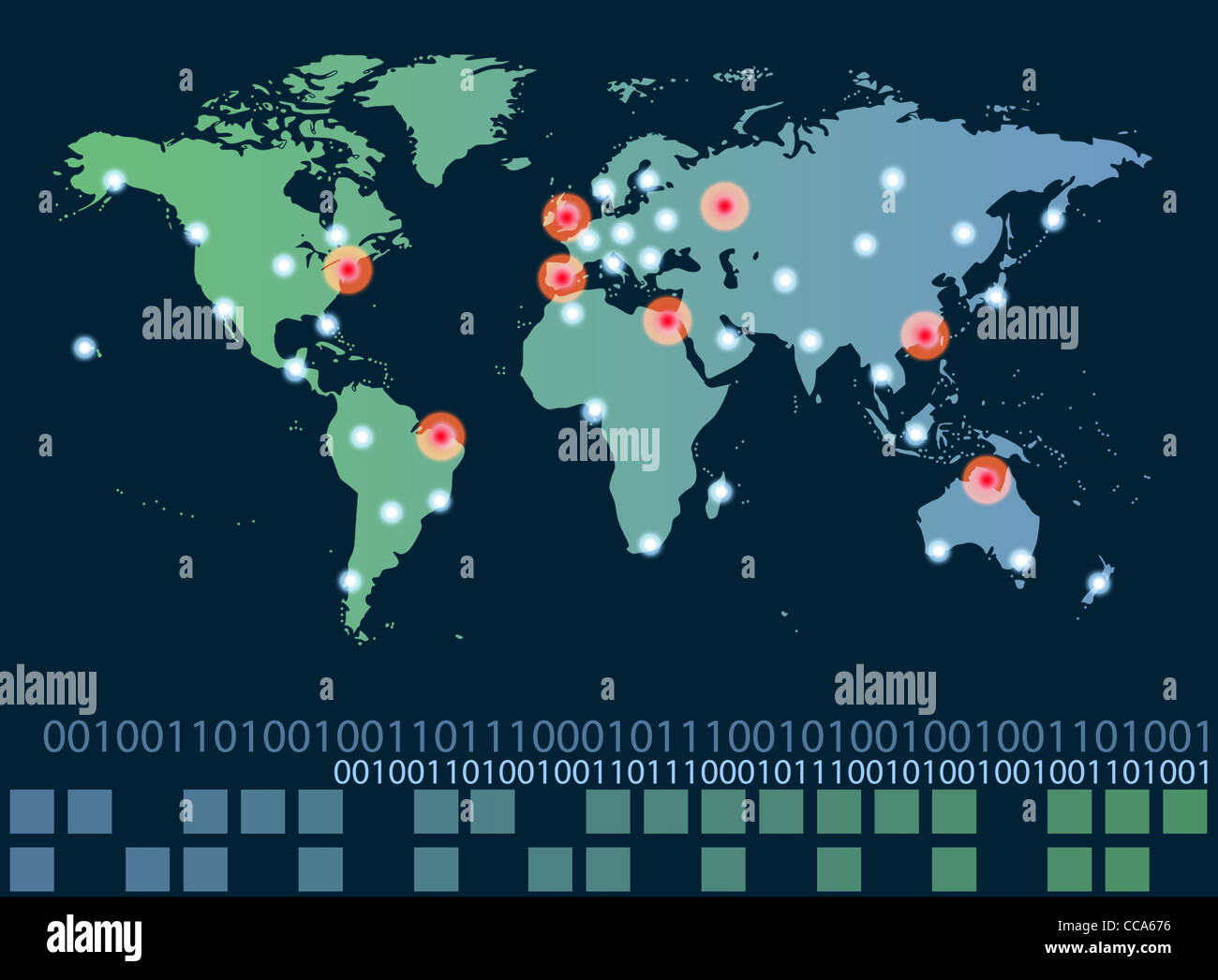 Punti della mappa del mondo immagini e fotografie stock ad alta ...