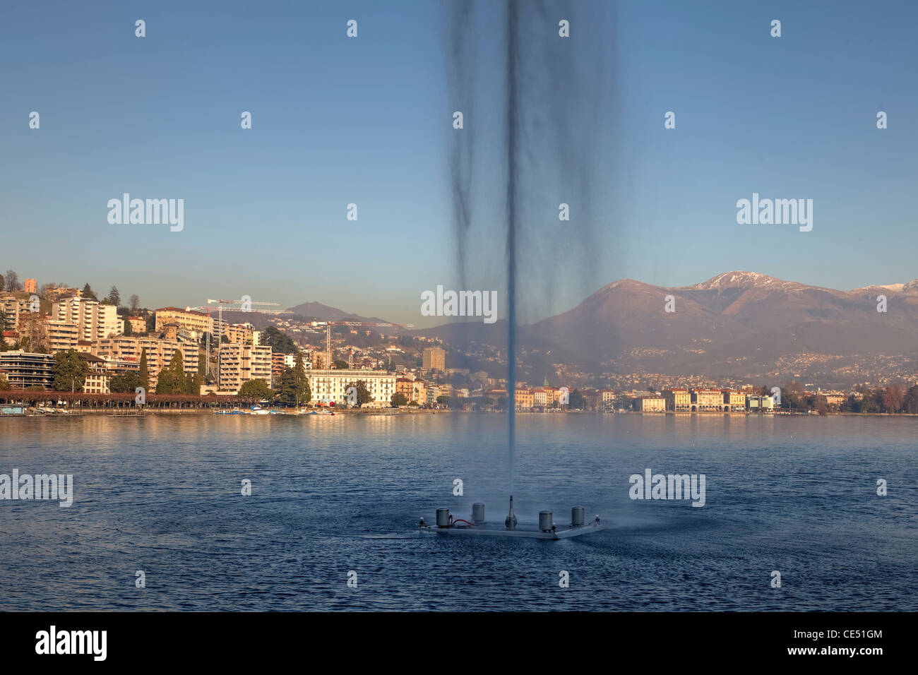 Fontana nel lago di lugano e lugano paradiso immagini e fotografie ...