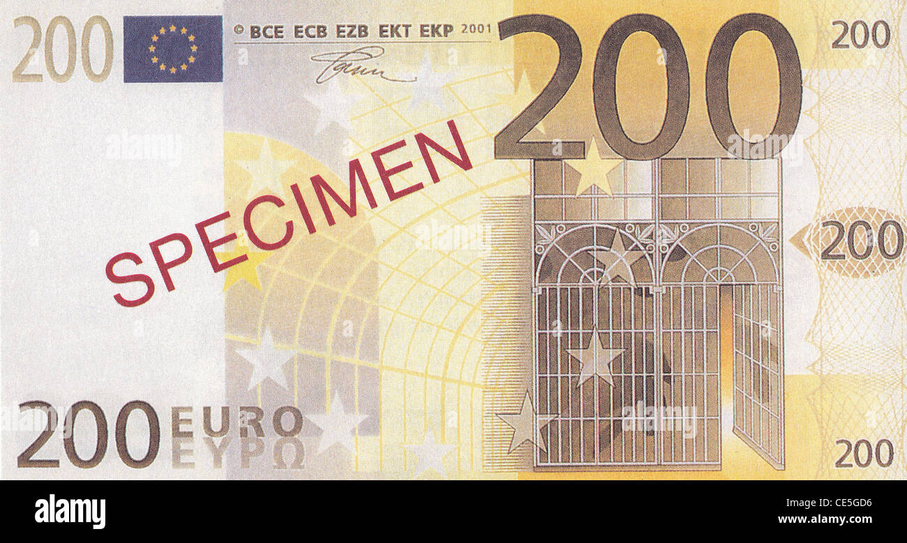 Banconota da 200 euro immagini e fotografie stock ad alta risoluzione ...