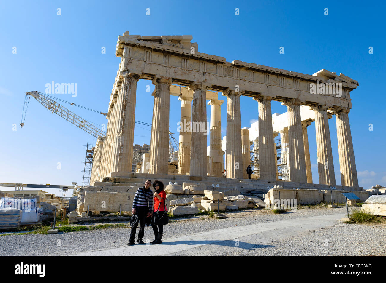 Acropolis partenone tempio persone atene immagini e fotografie stock ad ...