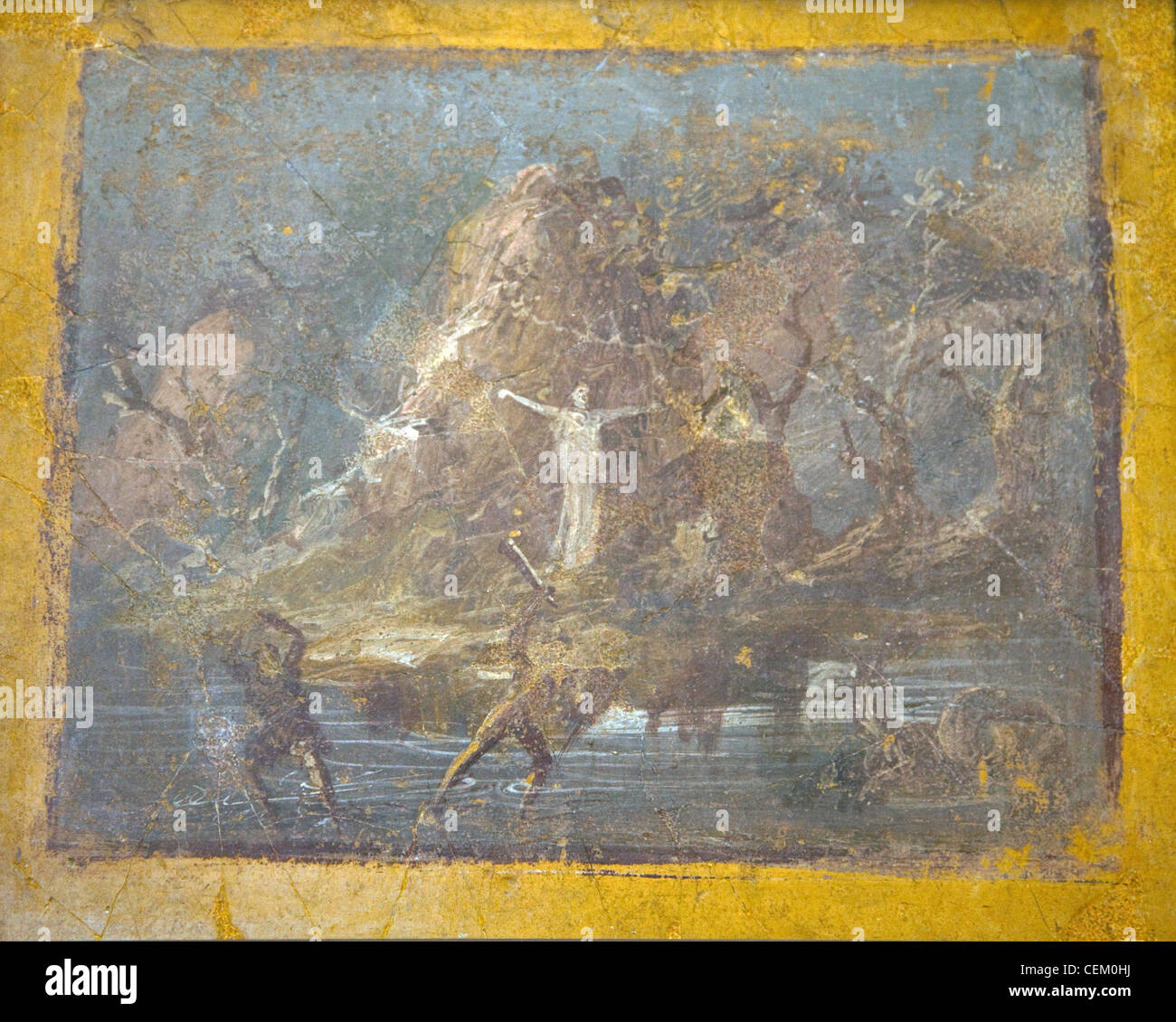 Perseus andromeda fresco from pompeii immagini e fotografie stock ad ...