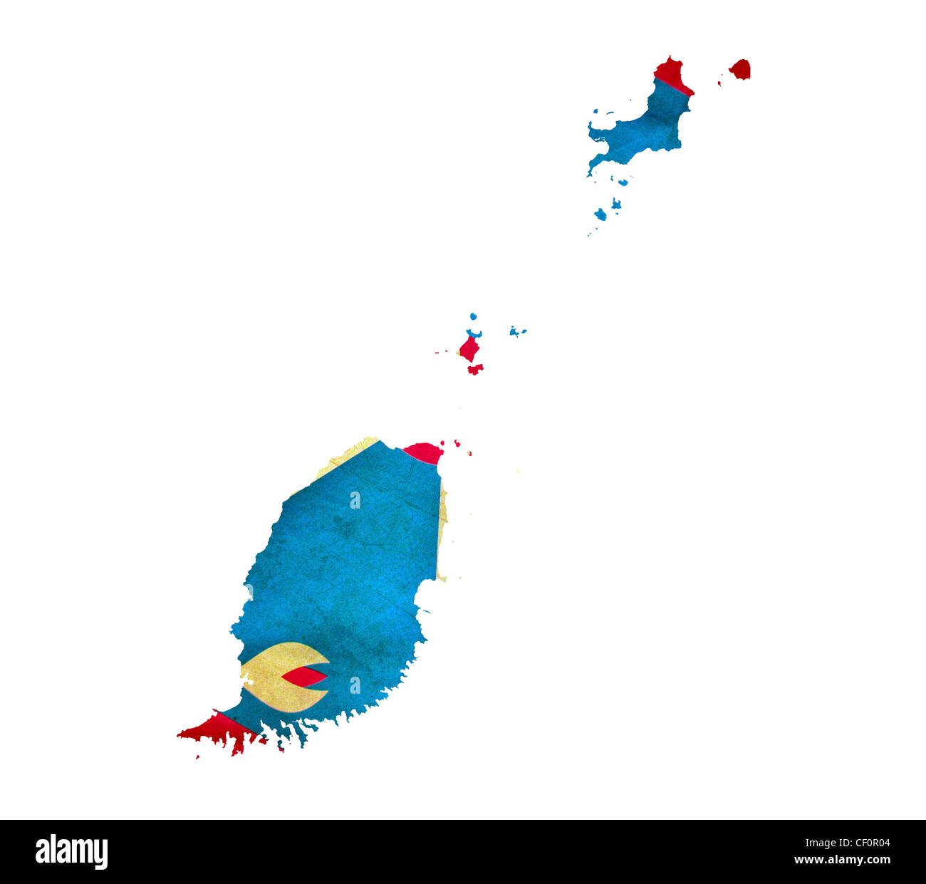 Mappa vintage grenada immagini e fotografie stock ad alta risoluzione ...