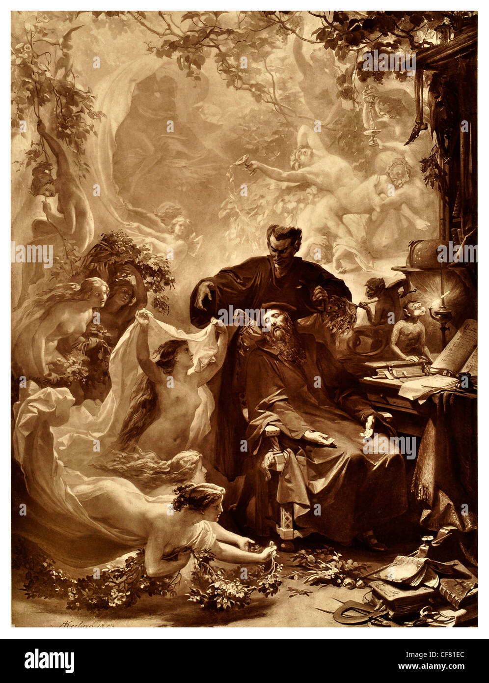 Faust di Johann Wolfgang von Goethe una tragedia 1870 costume magica ...