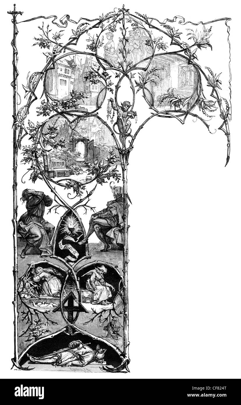 Faust di Johann Wolfgang von Goethe una tragedia 1870 costume magica ...