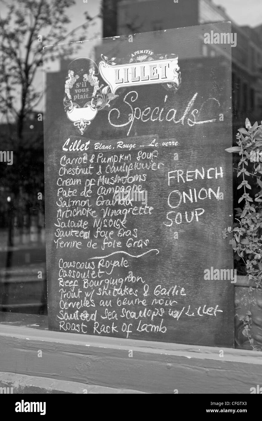 Lavagna del menu scritto a mano immagini e fotografie stock ad alta ...