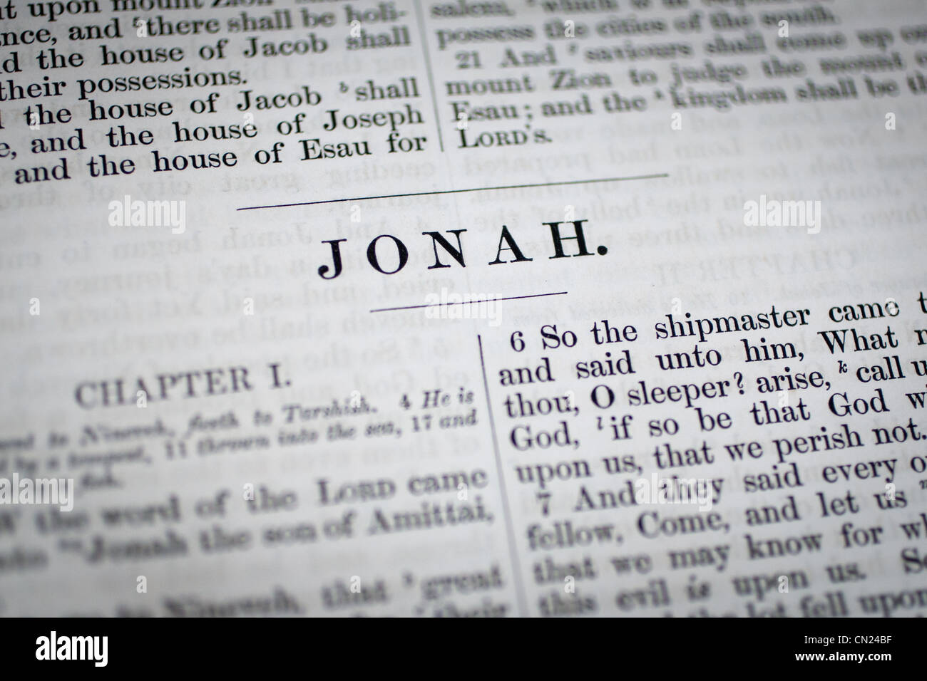 Il libro di giona immagini e fotografie stock ad alta risoluzione - Alamy