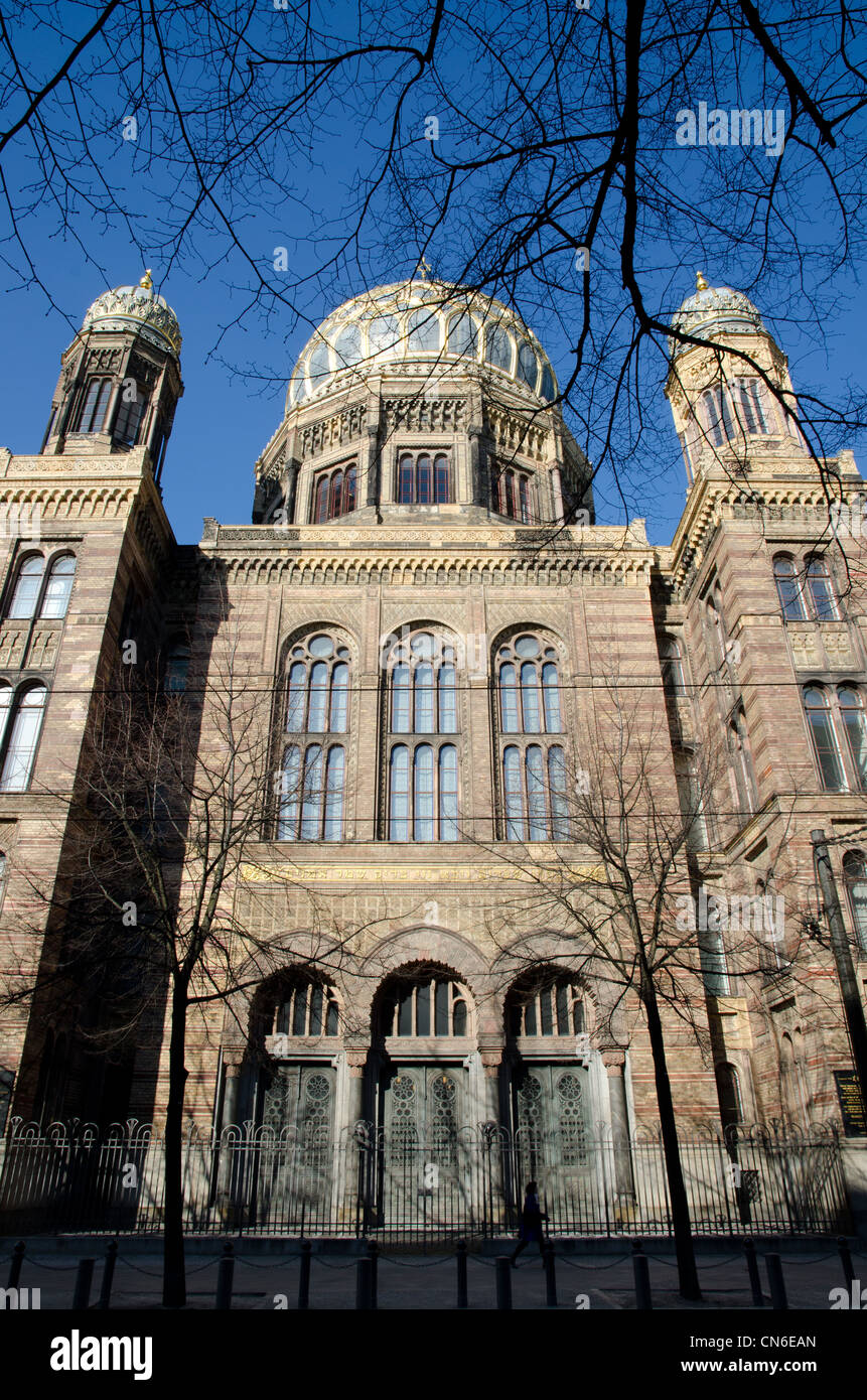 Neue Synagogue, la Nuova Sinagoga, Oranienburger Strasse, Berlino Foto ...