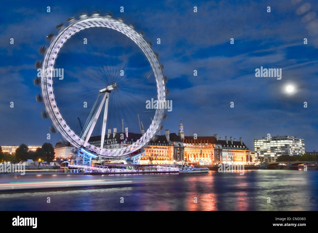 Luna e occhio di londra immagini e fotografie stock ad alta risoluzione ...