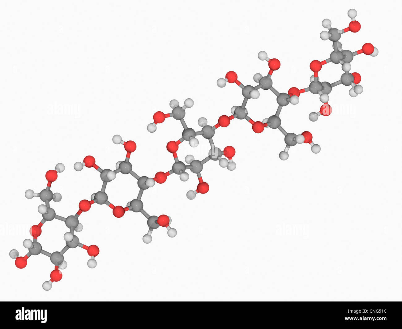 Molecola di cellulosa Foto stock - Alamy