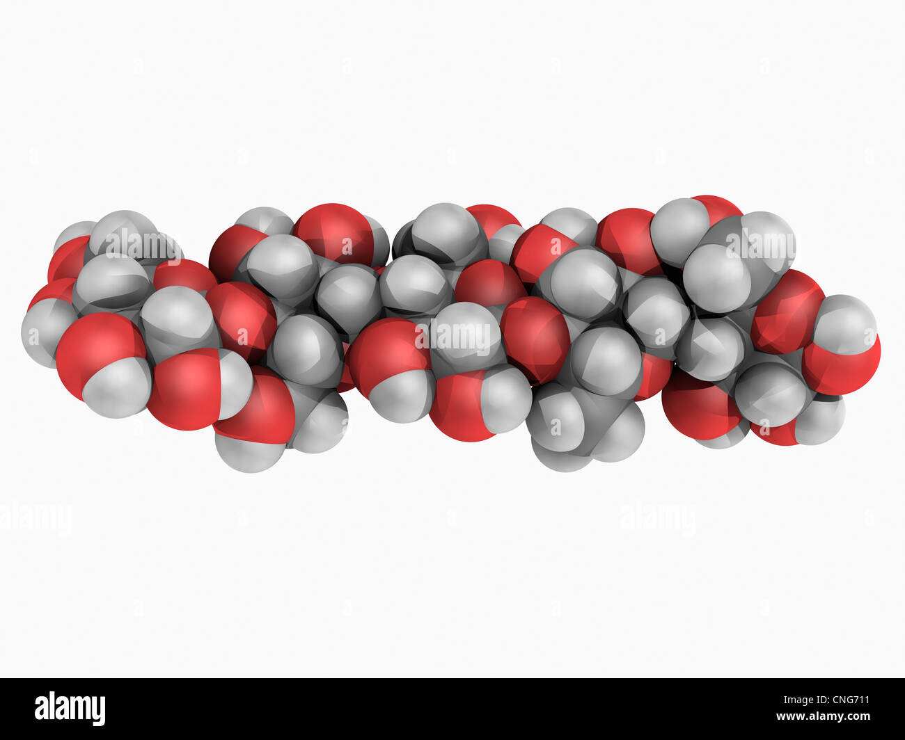 Molecola di cellulosa Foto stock - Alamy