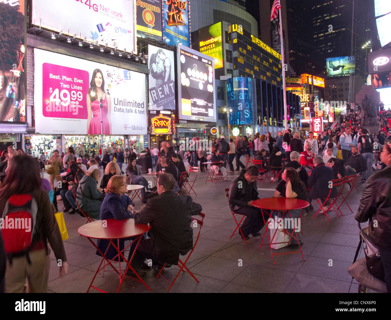 Times square broadway new york city theater immagini e fotografie stock ...