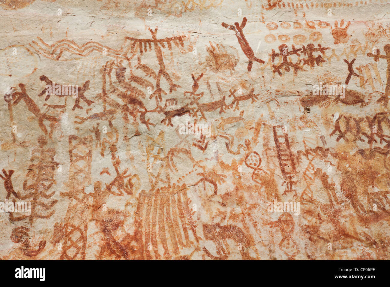 Pinturas Rupestres (pitture rupestri) in Cerro Azul, Guaviare, Colombia ...