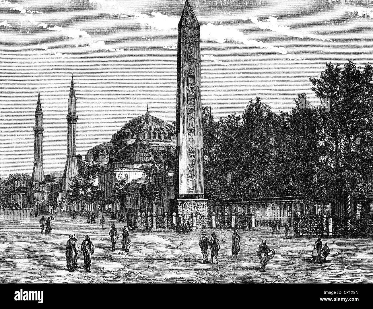 Geografia / viaggio, Turchia, Istanbul, Ippodromo con Obelisco dell ...