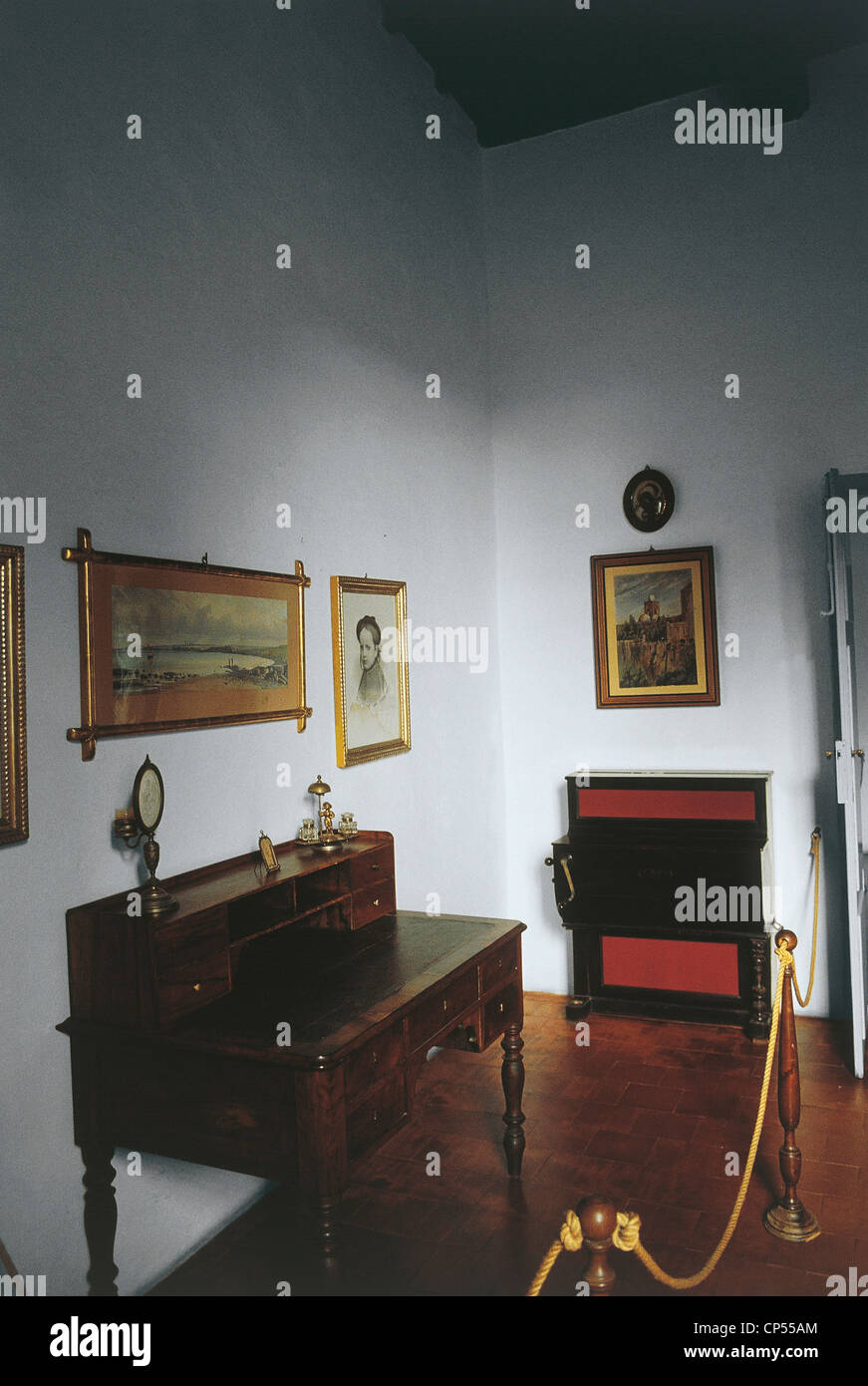 L'Isola di Sardegna Caprera Garibaldi interno di una casa Foto stock ...