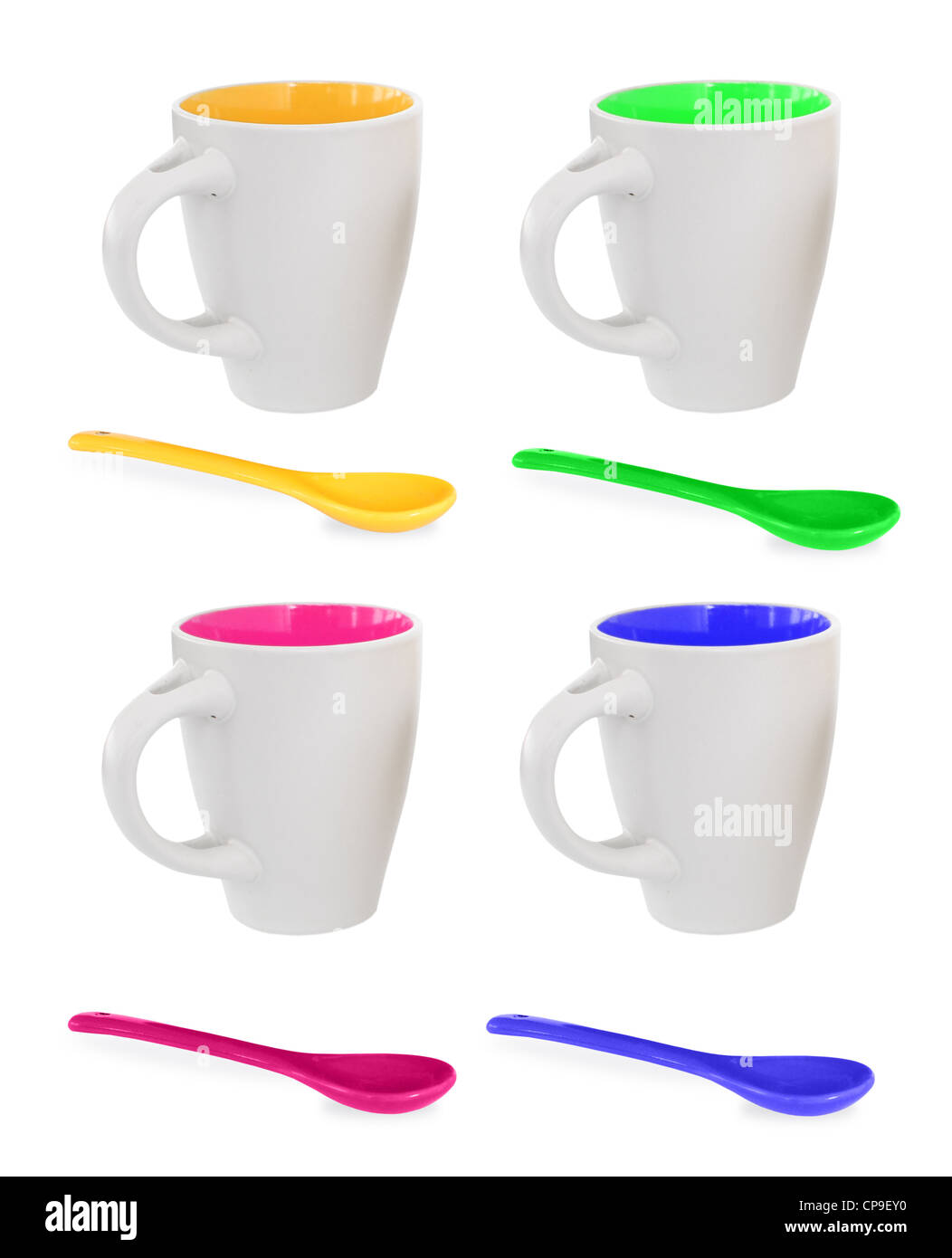 Quattro tazze colorate immagini e fotografie stock ad alta risoluzione ...