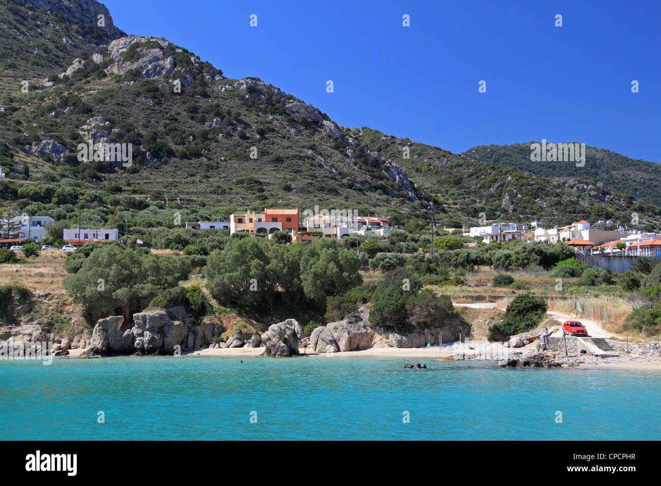 Spiaggia di Voulisma (aka Golden Beach) a Istron Kalo Horia, Golfo di ...