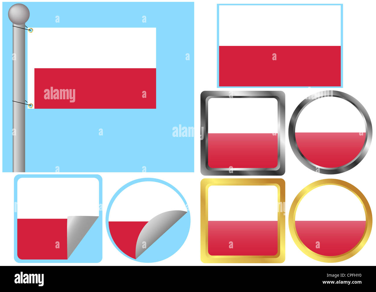 Bandiera polonia immagini e fotografie stock ad alta risoluzione - Alamy