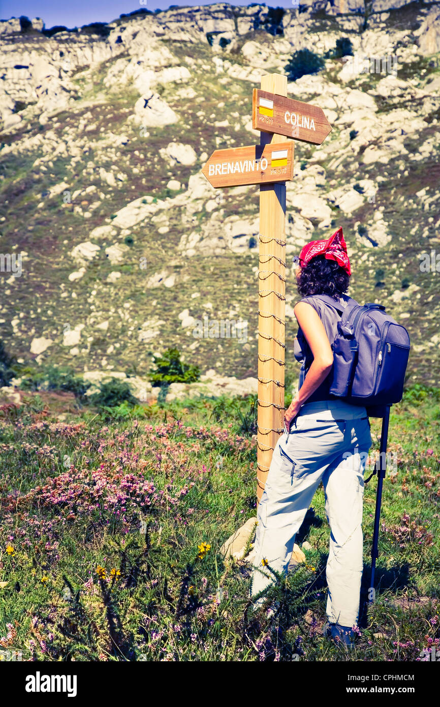 Cartello escursionista immagini e fotografie stock ad alta risoluzione ...