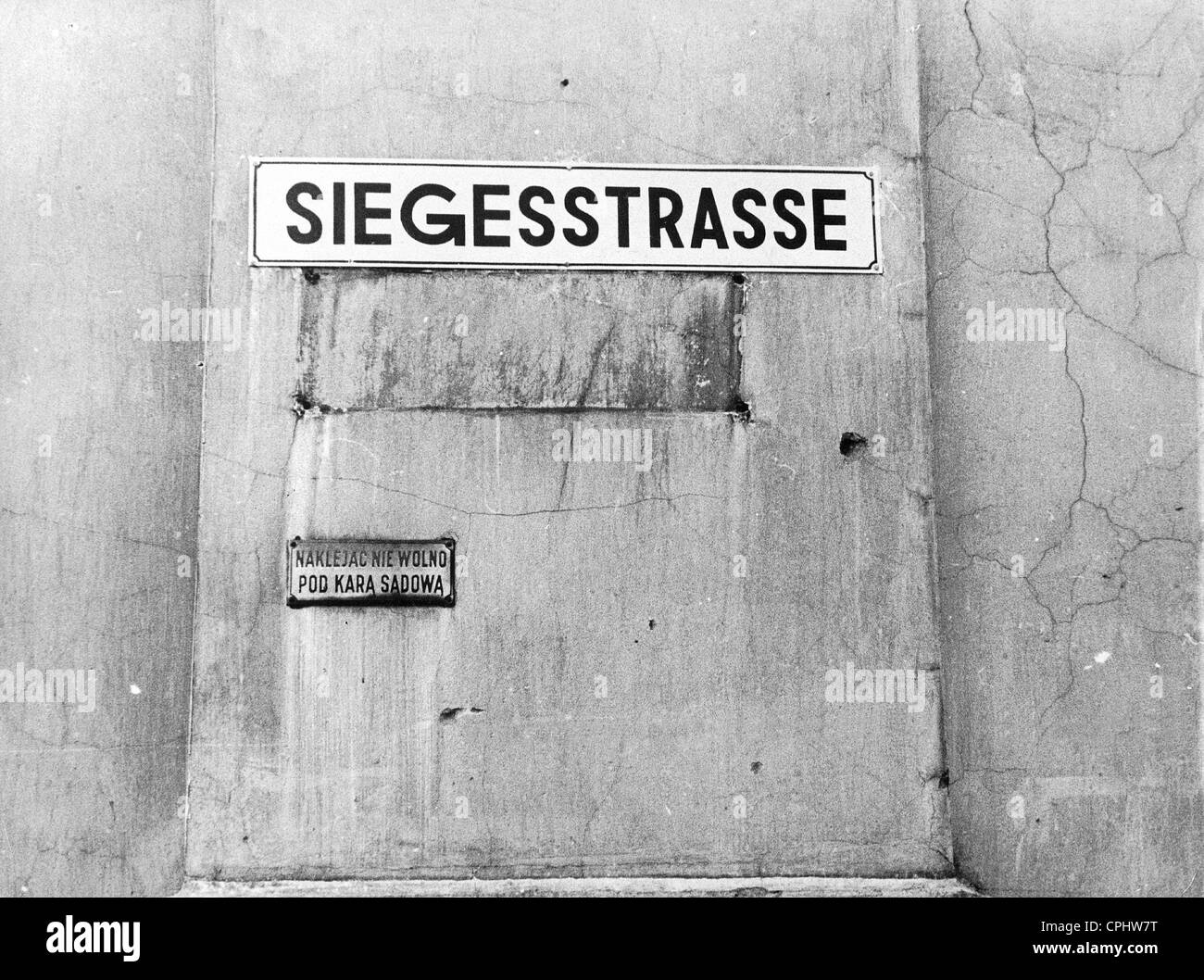 Adolf hitler strada segno immagini e fotografie stock ad alta ...