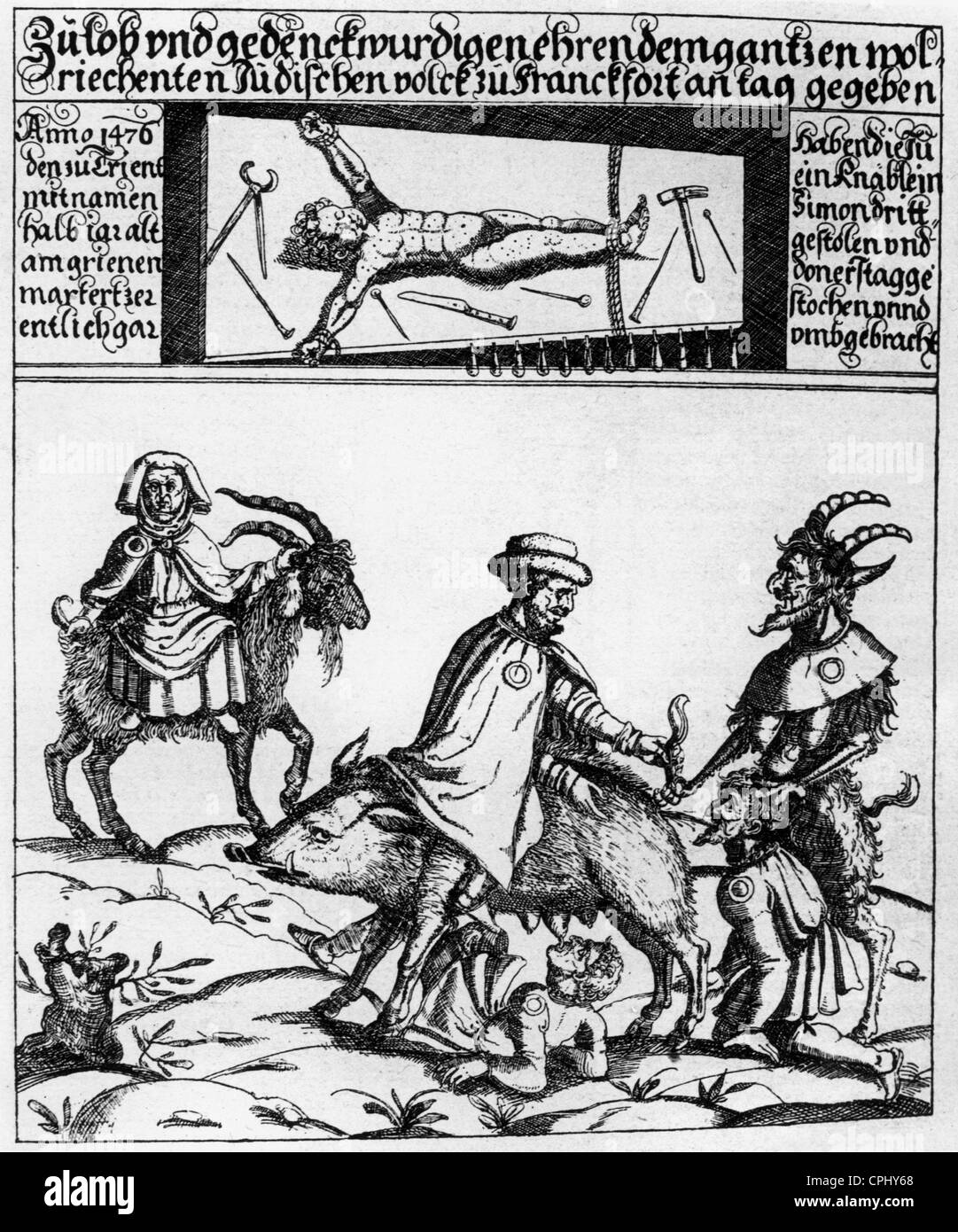 anti-semita-xilografia-intitolata-dcome-judenschwein-il-maiale