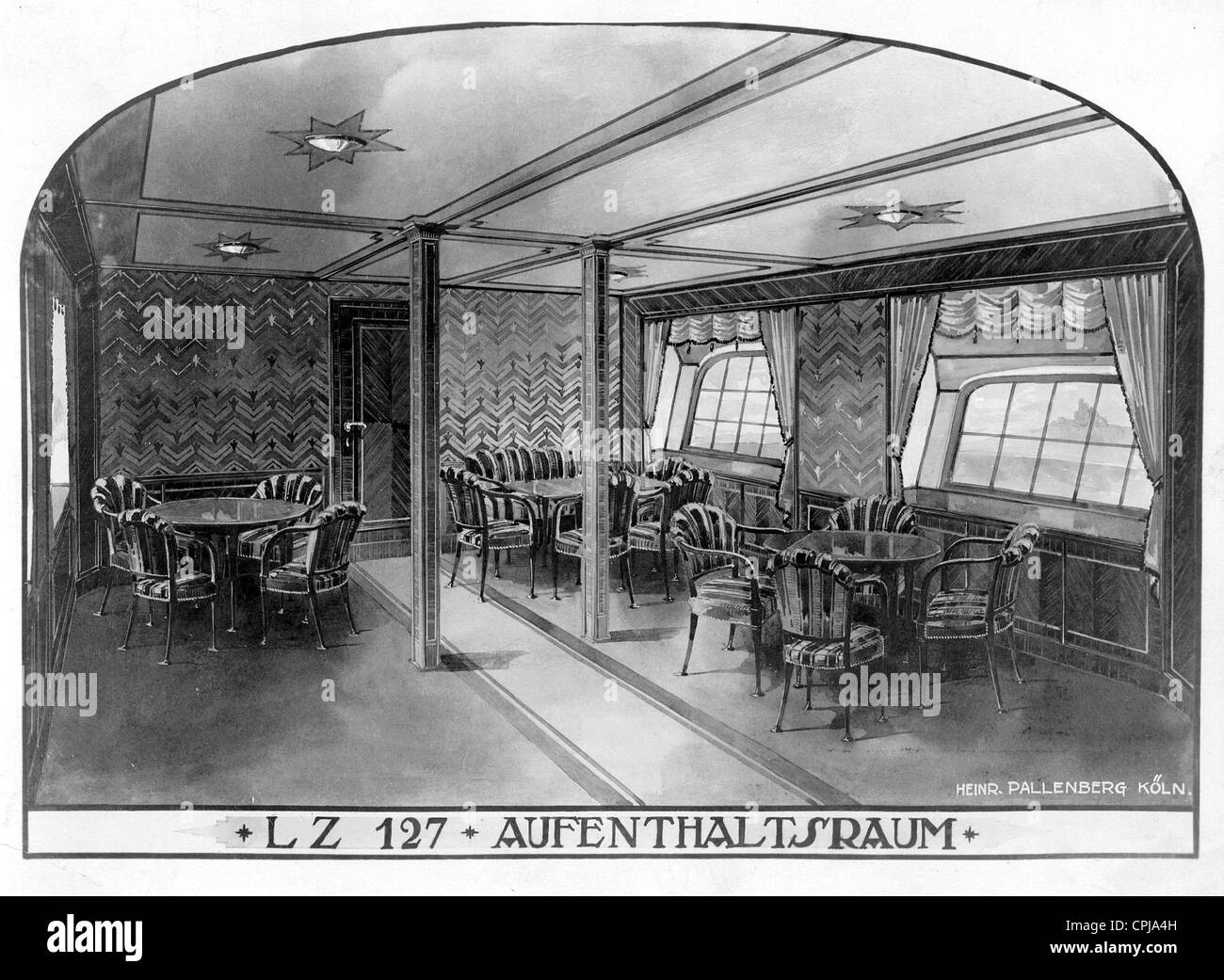 Interno del dirigibile zeppelin immagini e fotografie stock ad alta ...