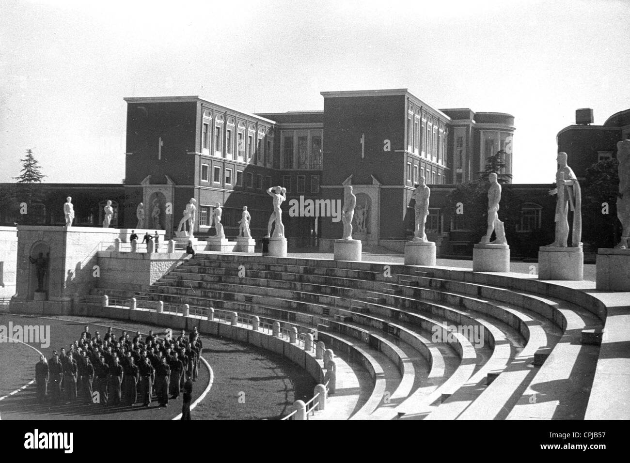 Il foro Mussolini a Roma Foto stock - Alamy