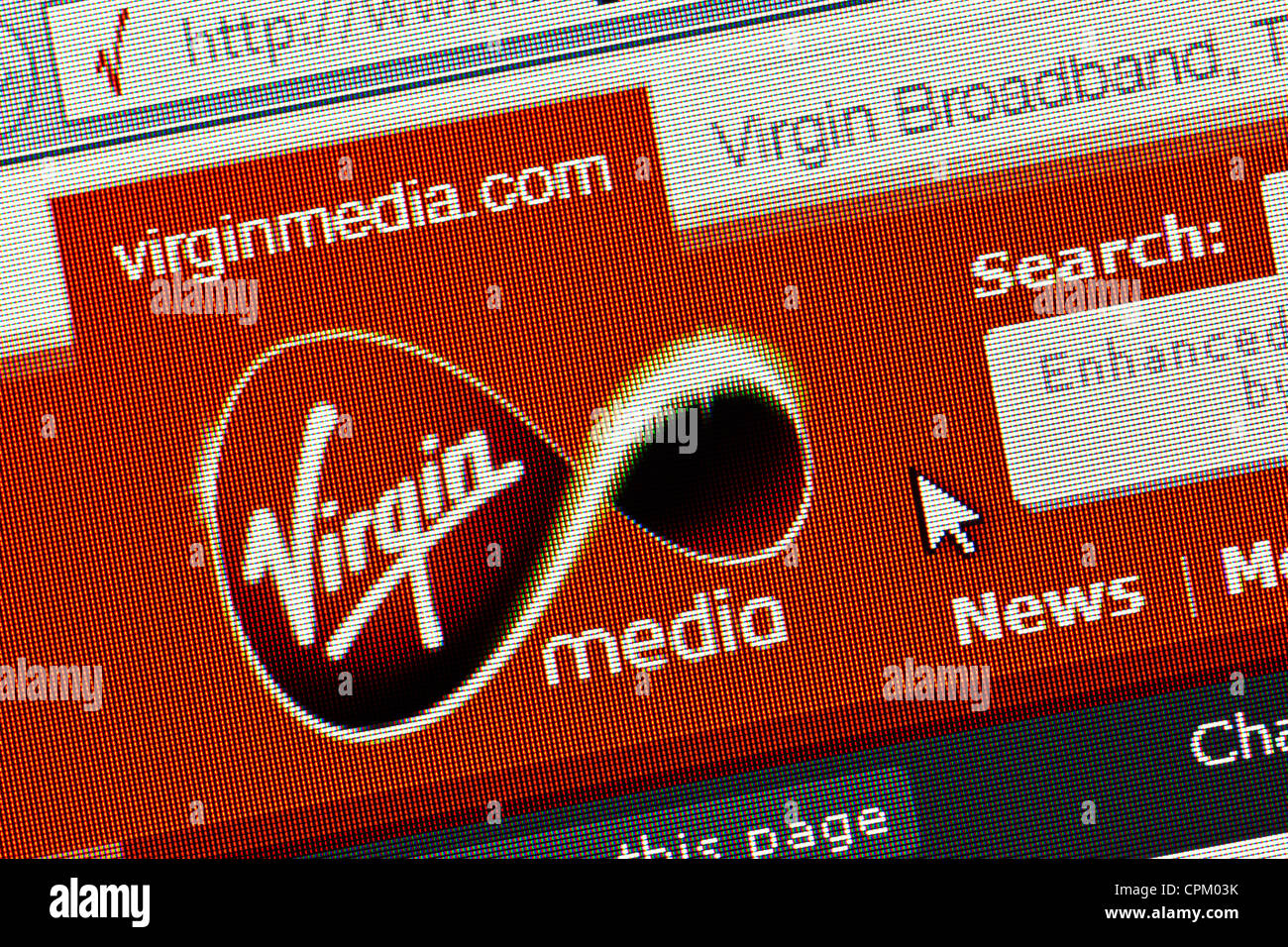 Virgin media screen immagini e fotografie stock ad alta risoluzione - Alamy