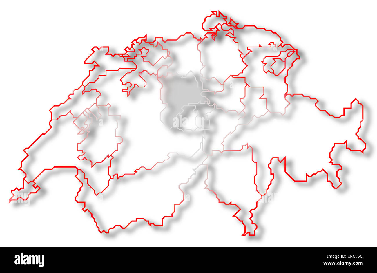 Mappa dell'area di lucerna immagini e fotografie stock ad alta ...