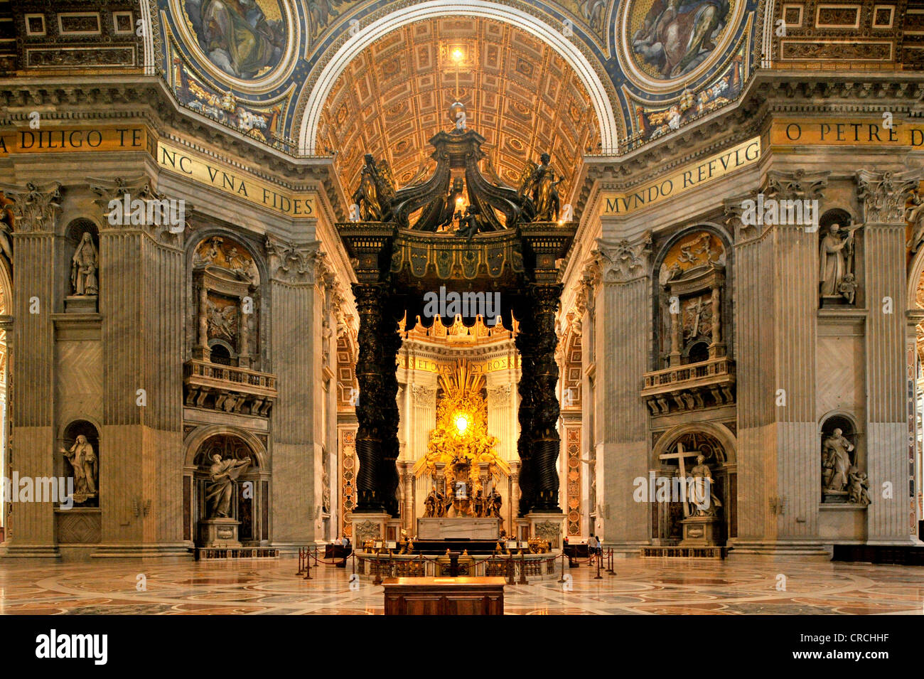 San Pietro, baldacchino del Bernini baldacchino sopra l altare papale ...
