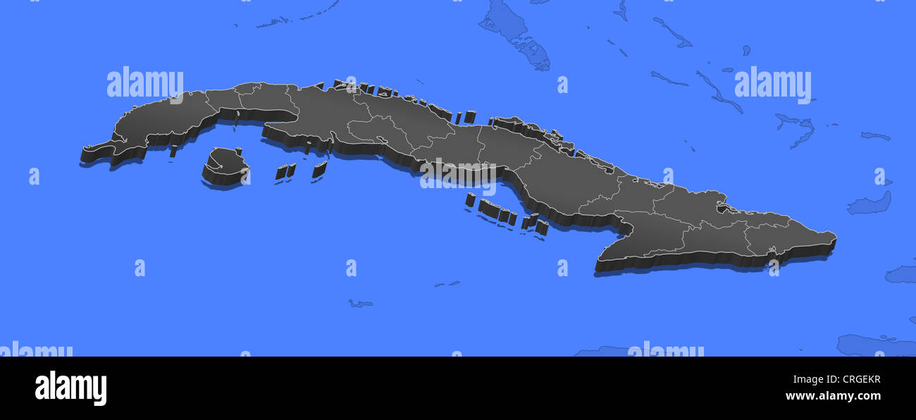 Political map cuba several provinces immagini e fotografie stock ad ...