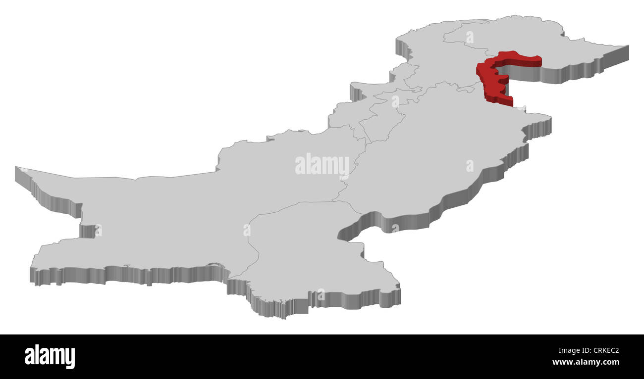 Pakistan map provinces immagini e fotografie stock ad alta risoluzione ...