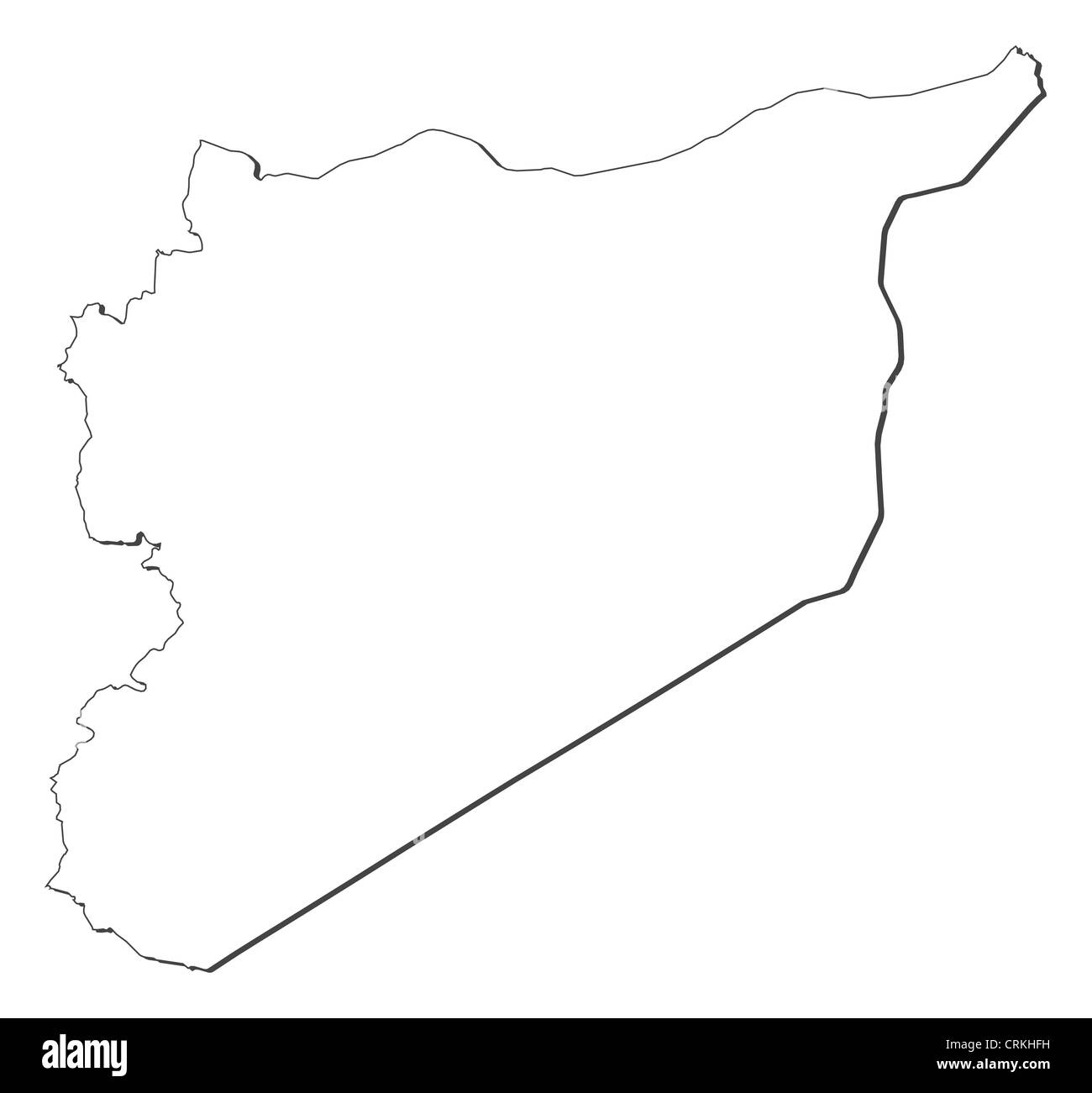 Syria political map political map Foto e Immagini Stock in Bianco e ...