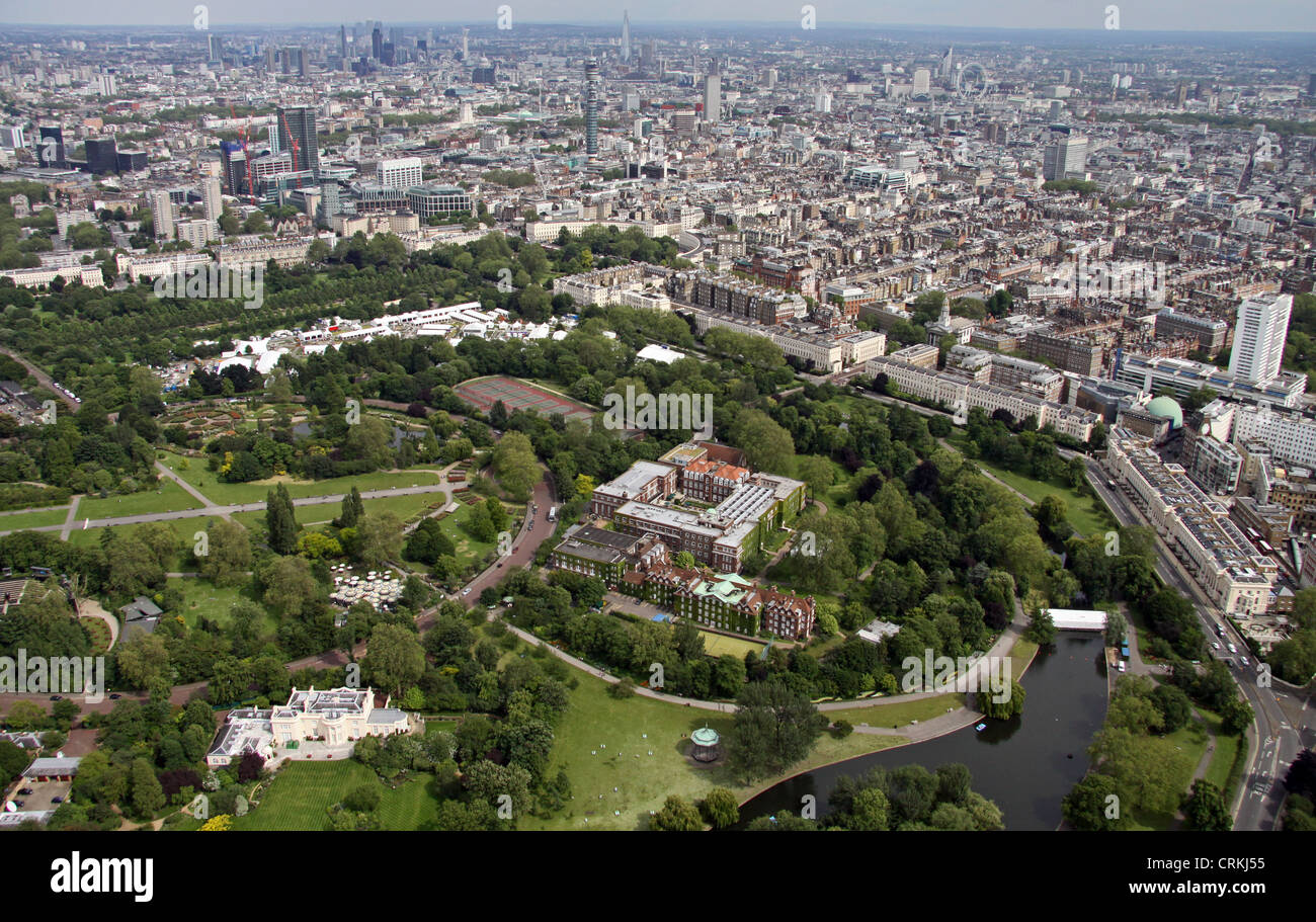 Vista aerea del Regent's Park, London NW1 Foto stock - Alamy