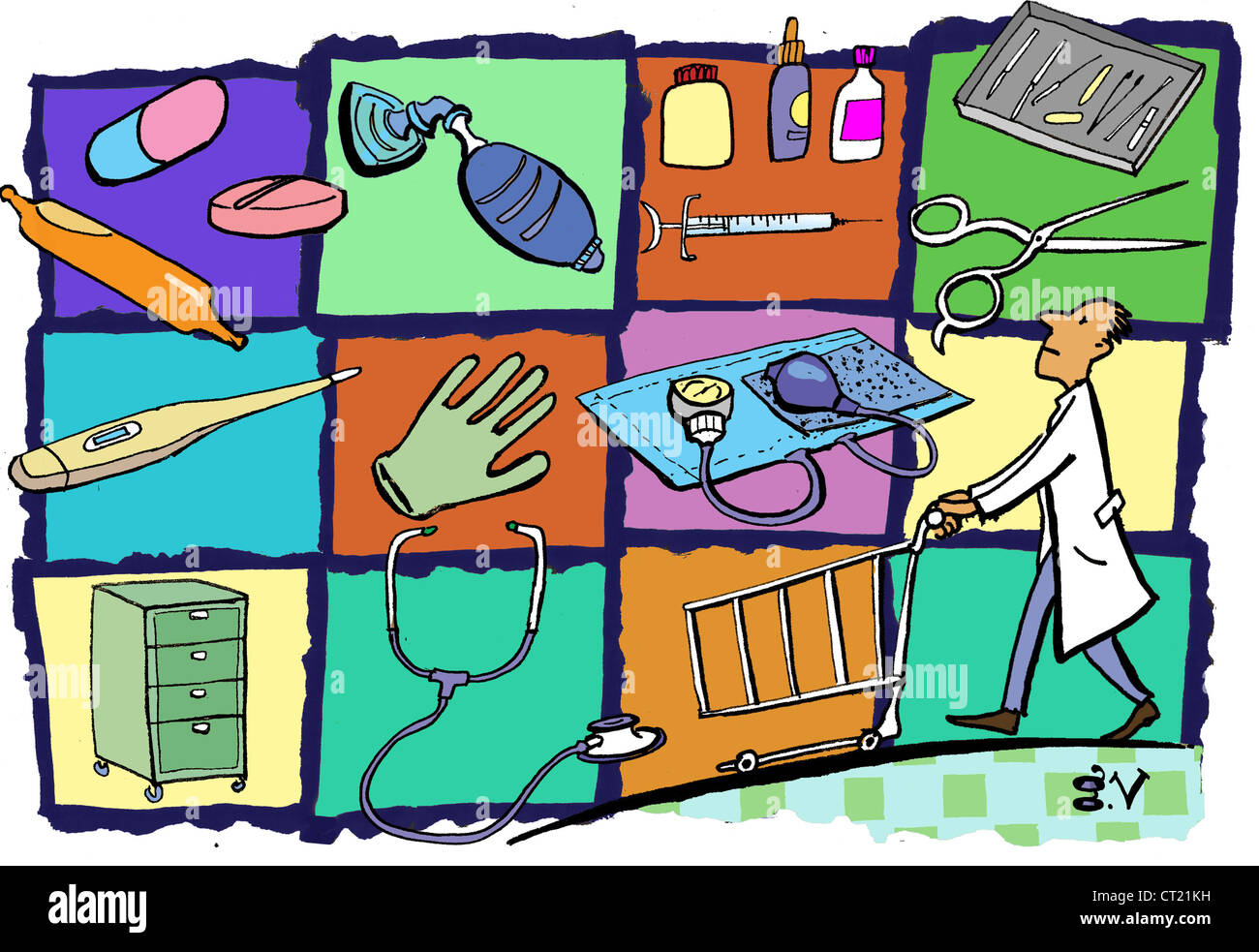 Dottoressa disegno immagini e fotografie stock ad alta risoluzione - Alamy