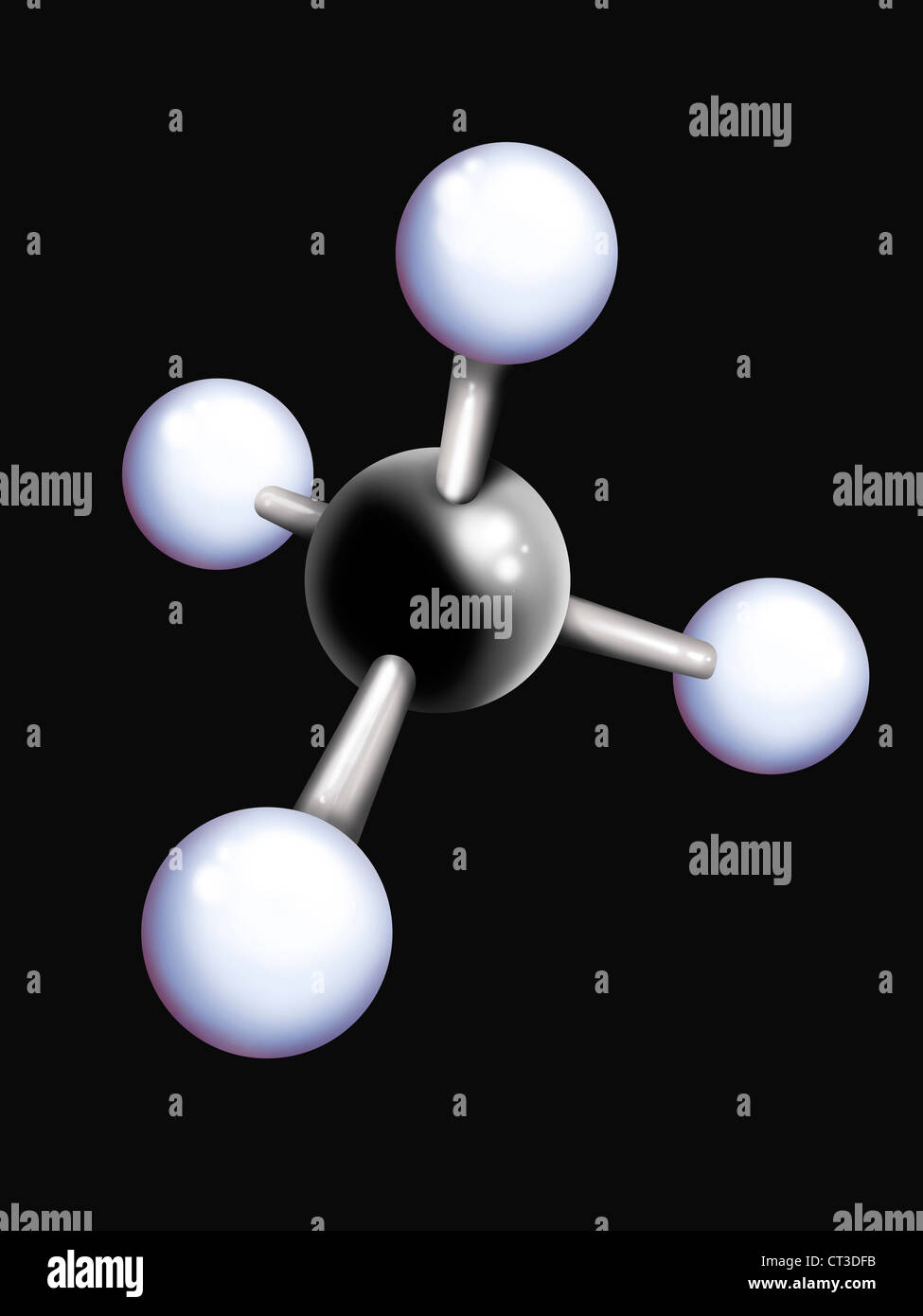 Modello di molecola di metano immagini e fotografie stock ad alta ...