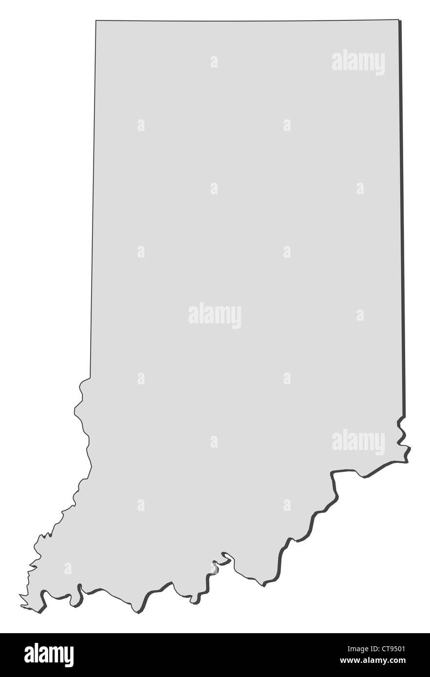 Political map of indiana Immagini senza sfondo e Foto Stock ritagliate ...