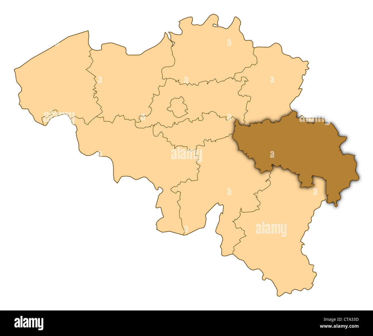 Mappa dell'area di liegi immagini e fotografie stock ad alta ...