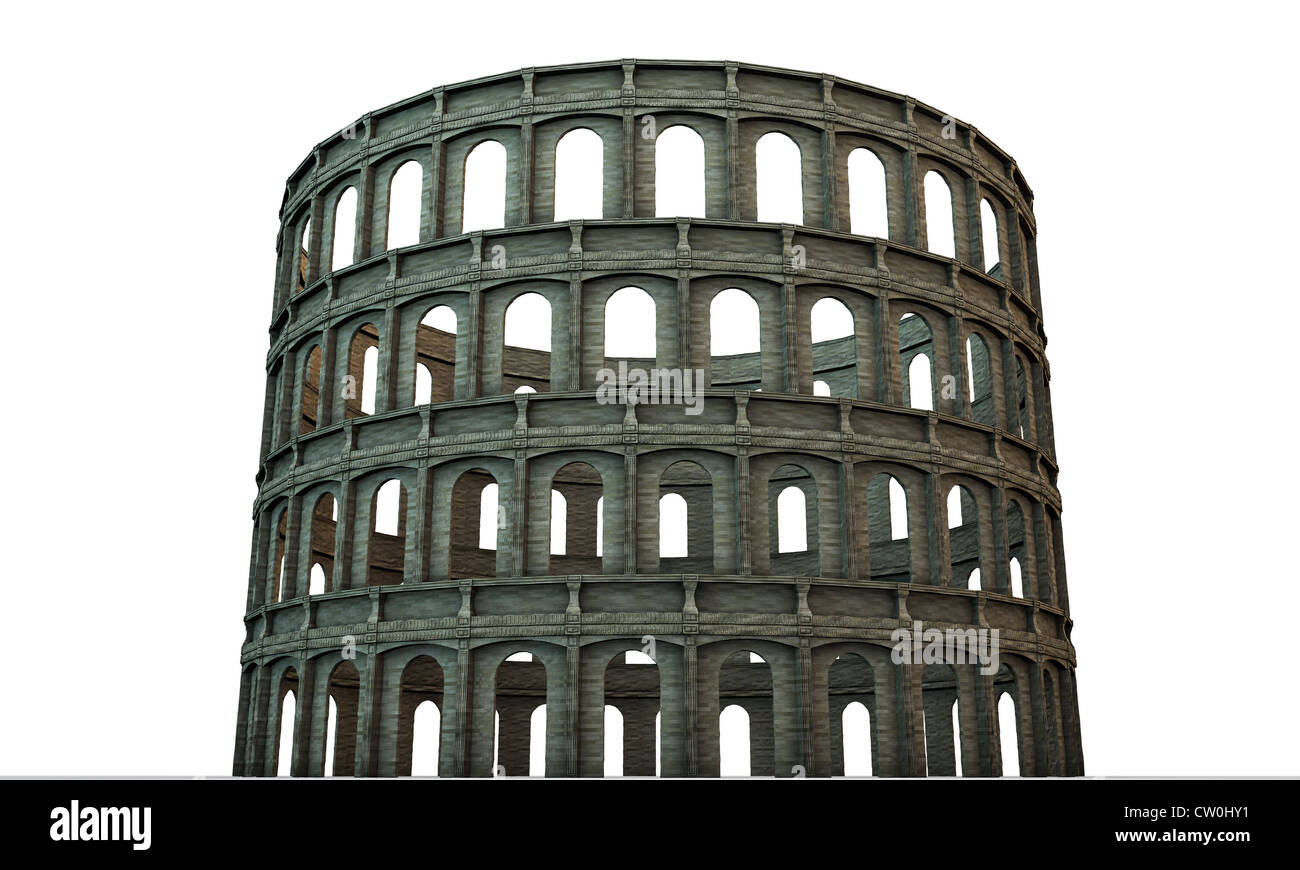 Italy colosseum on white background immagini e fotografie stock ad alta ...