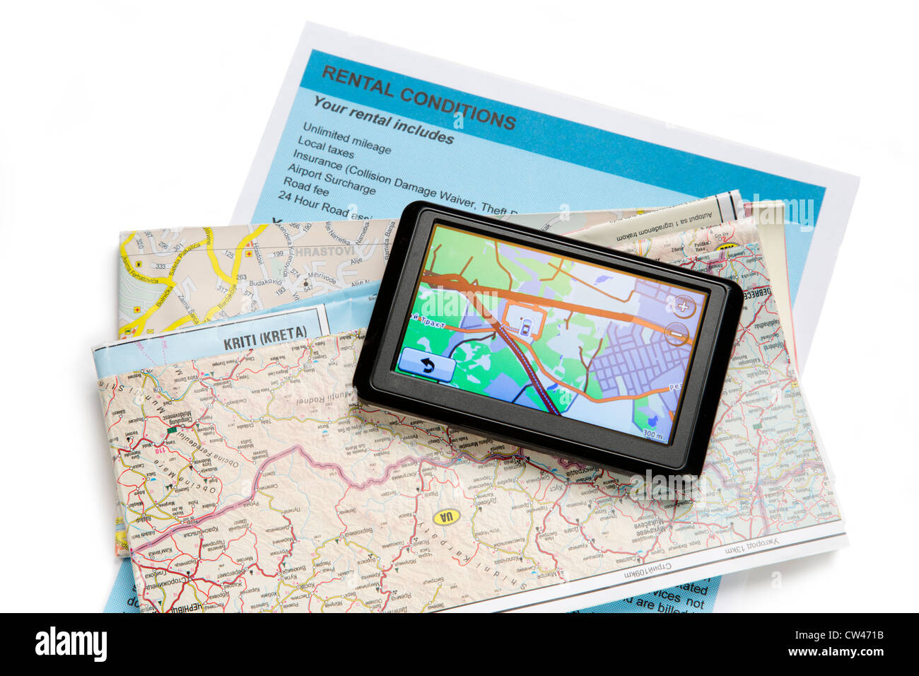 Mappa del navigatore immagini e fotografie stock ad alta risoluzione ...