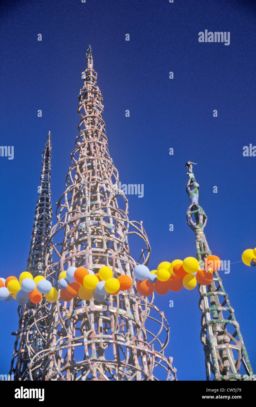 The watts towers los angeles immagini e fotografie stock ad alta ...