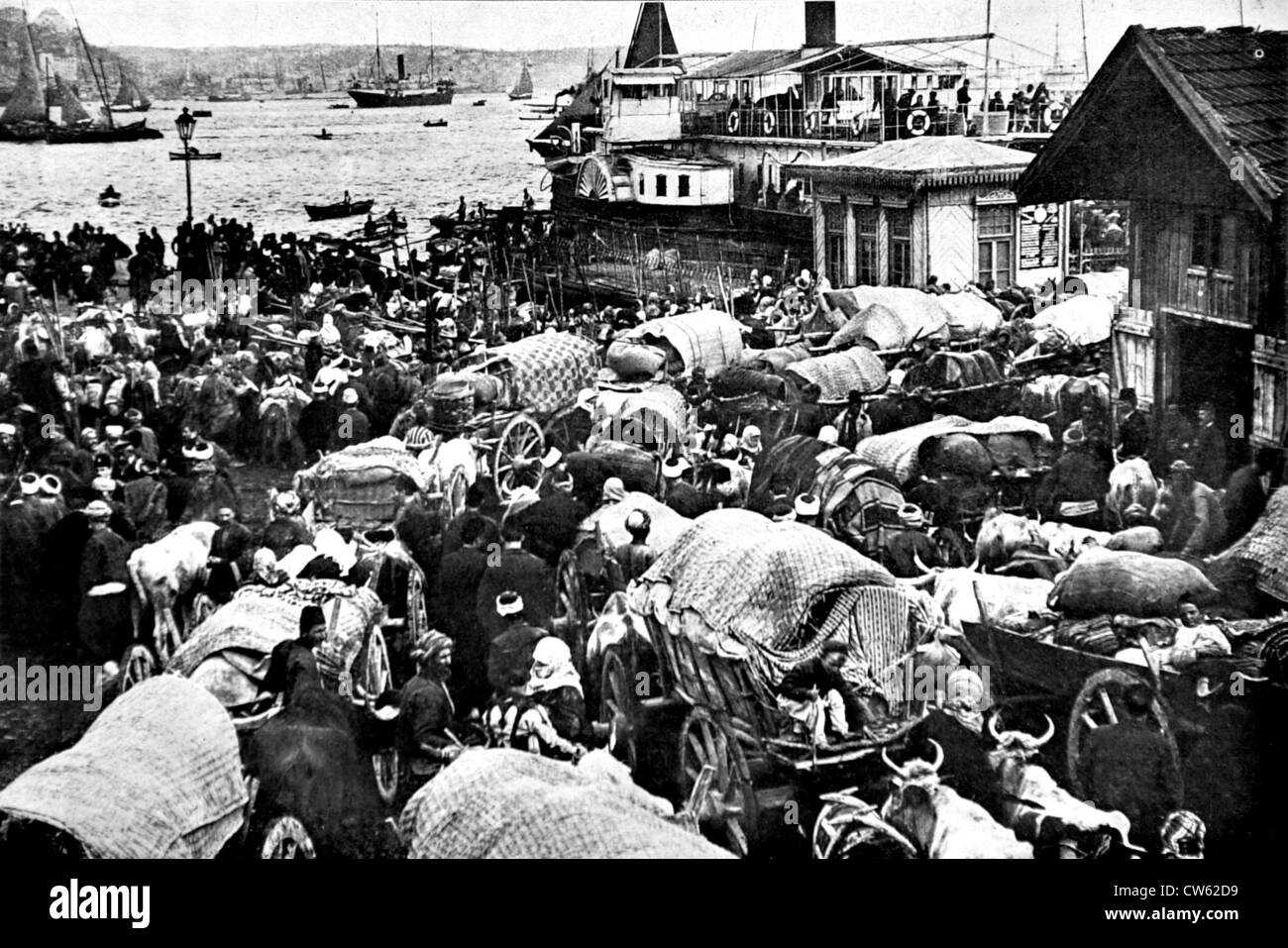 La guerra dei Balcani. A Costantinopoli, emigranti dalla Tracia in ...