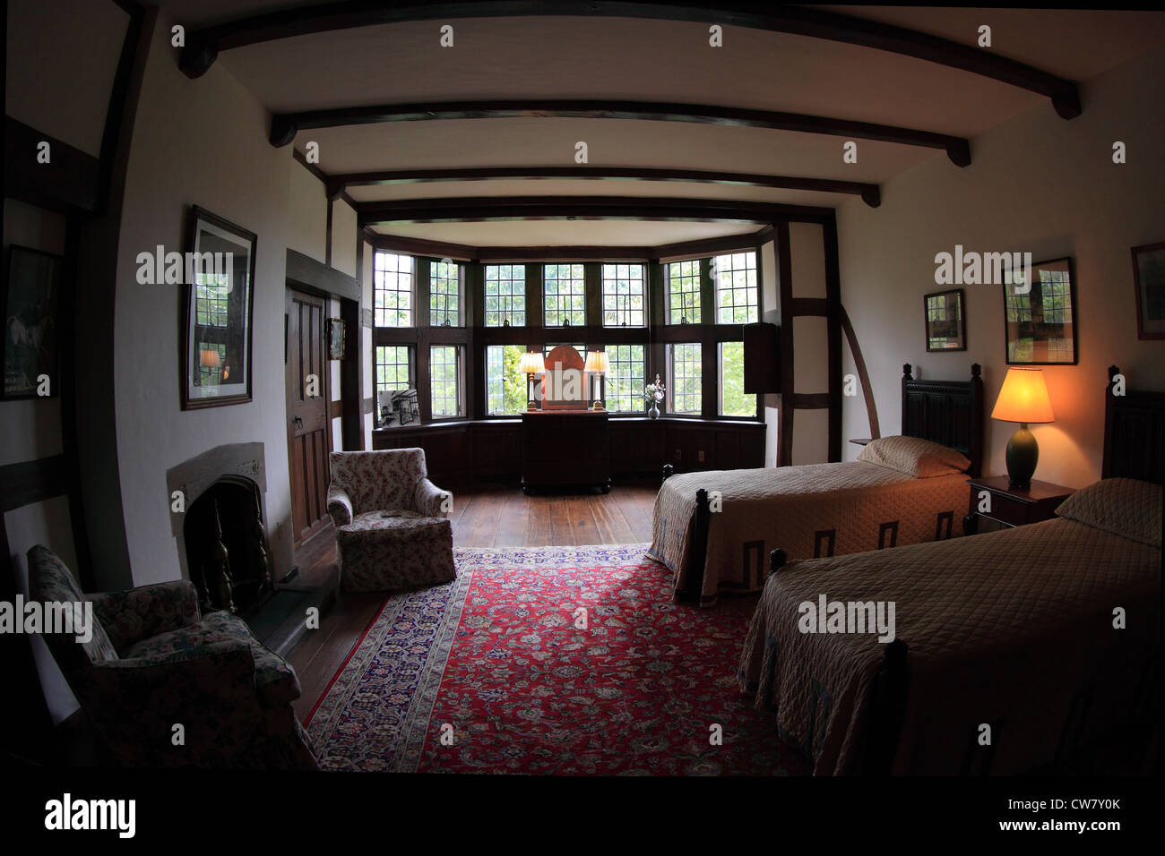 Camera da letto a Coe Hall la Gold Coast Station Wagon di William R ...