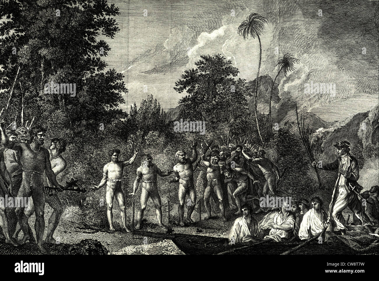 Captain james cook engraving immagini e fotografie stock ad alta ...