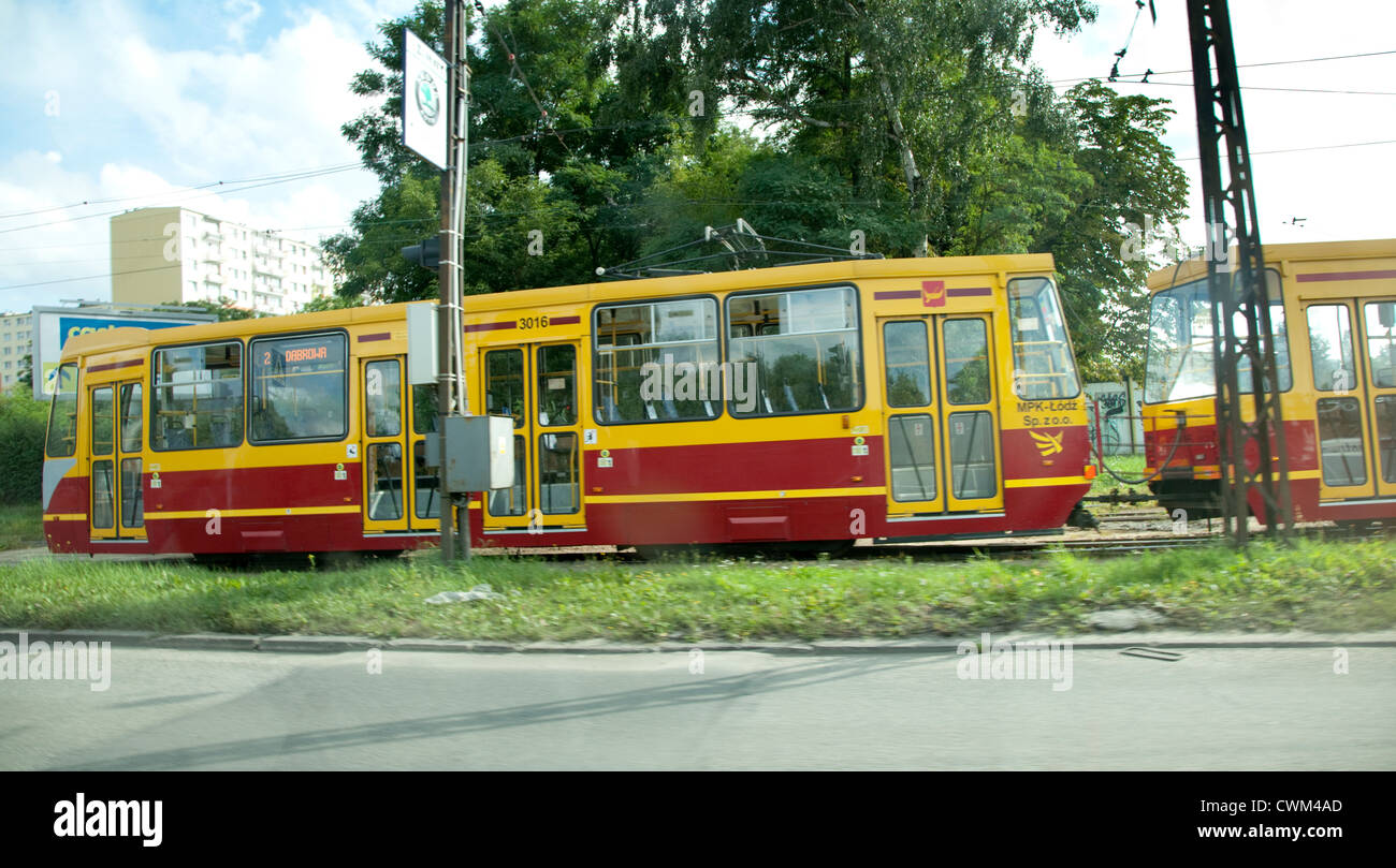 Polish tram lodz central poland immagini e fotografie stock ad alta ...