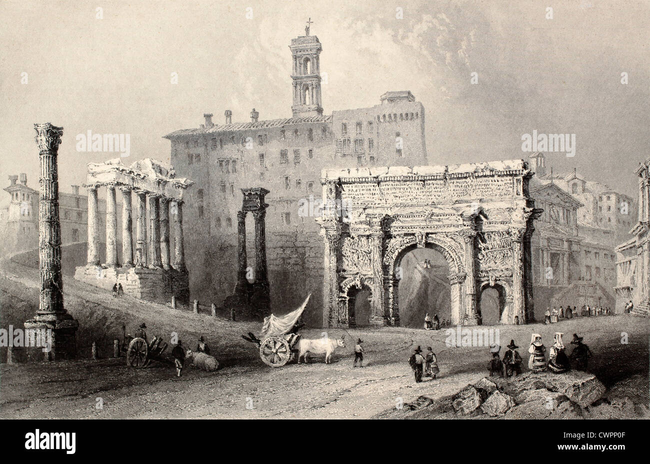 Foro romano disegno immagini e fotografie stock ad alta risoluzione - Alamy
