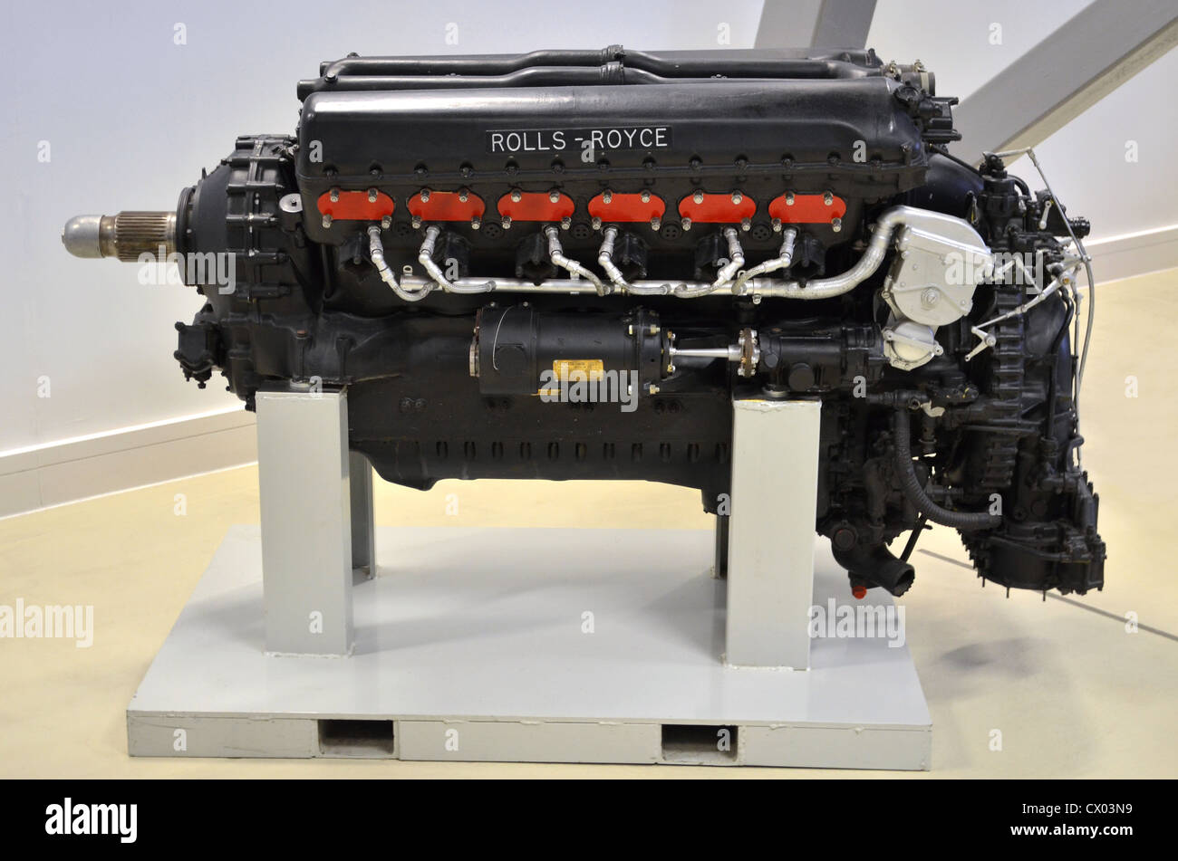 Rolls Royce Merlin III MOTORE V12 Foto stock - Alamy