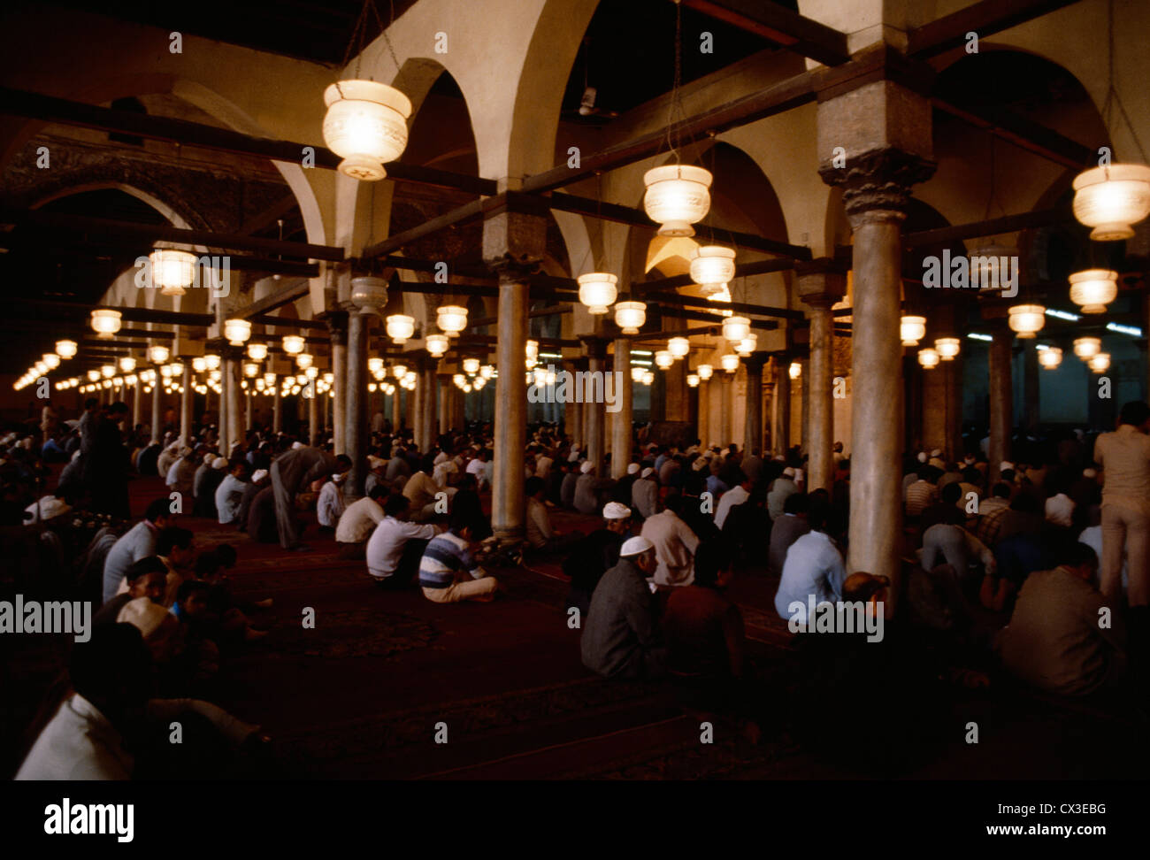 Interior al azhar mosque cairo egypt immagini e fotografie stock ad ...