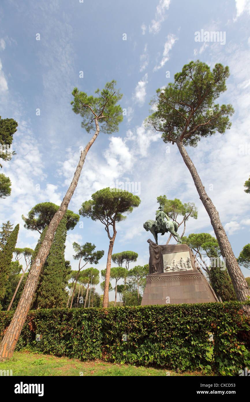 Villa borghese parco statua di umberto immagini e fotografie stock ad ...